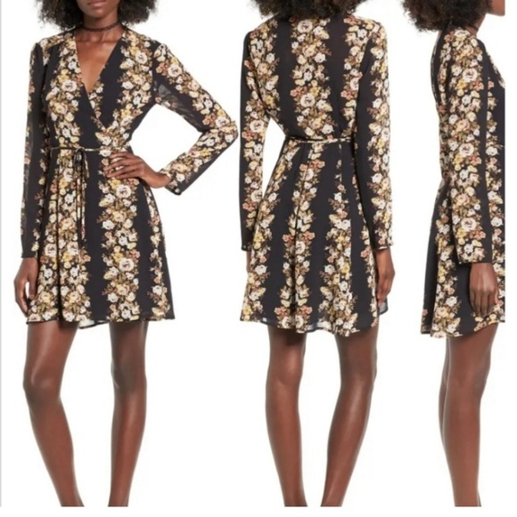 Wayf | Dresses | Wayf Floral Wrap Dress Medium | Poshmark